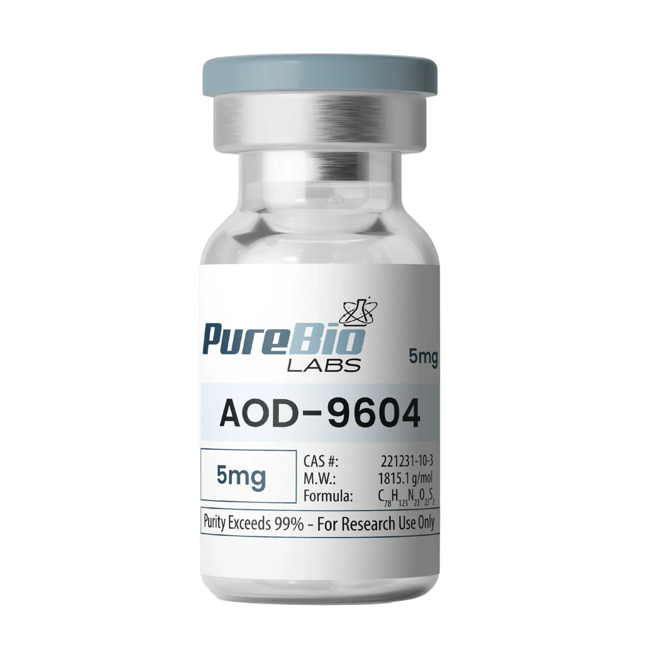 AOD-9604 Vial (10mg) | High-Purity Peptide | Pure Bio Labs