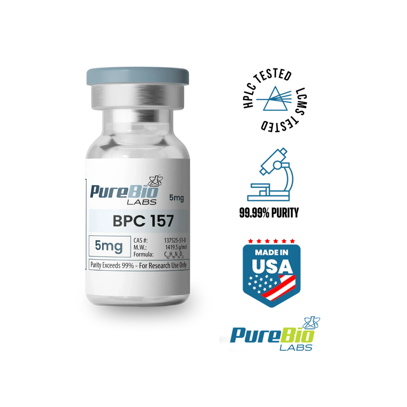 BPC-157 VIAL (5MG) | Pure Bio Labs